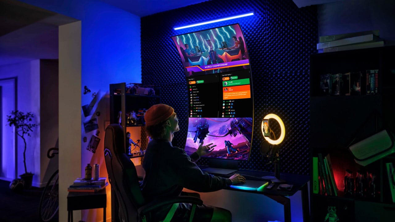 » 55-Inch Curved Screen